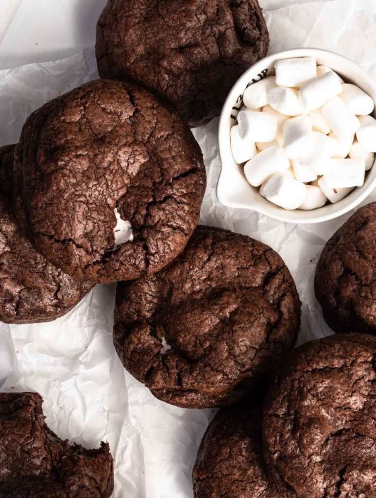 Chocolate Marshmallow Cookies - Apple Cake Annie