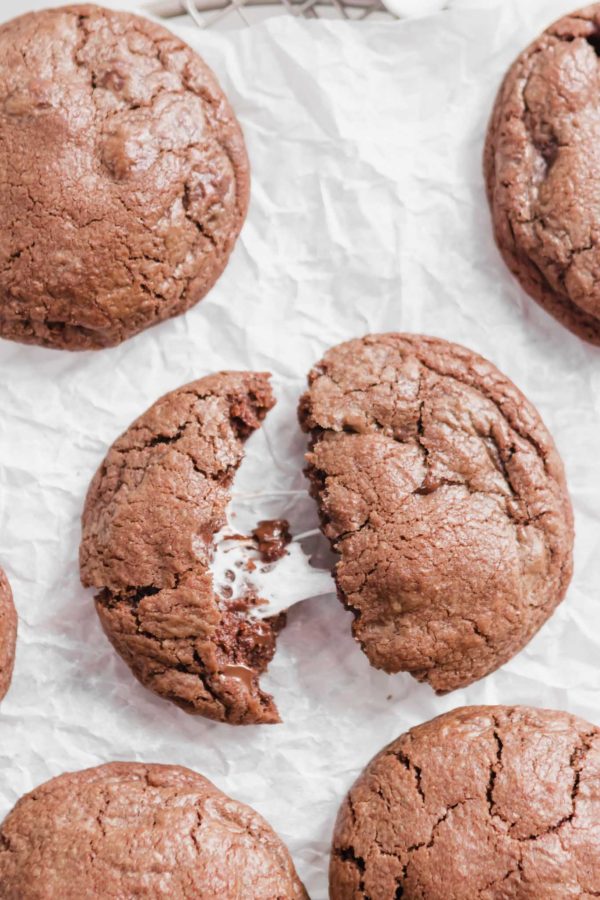 Chocolate Marshmallow Cookies - Apple Cake Annie