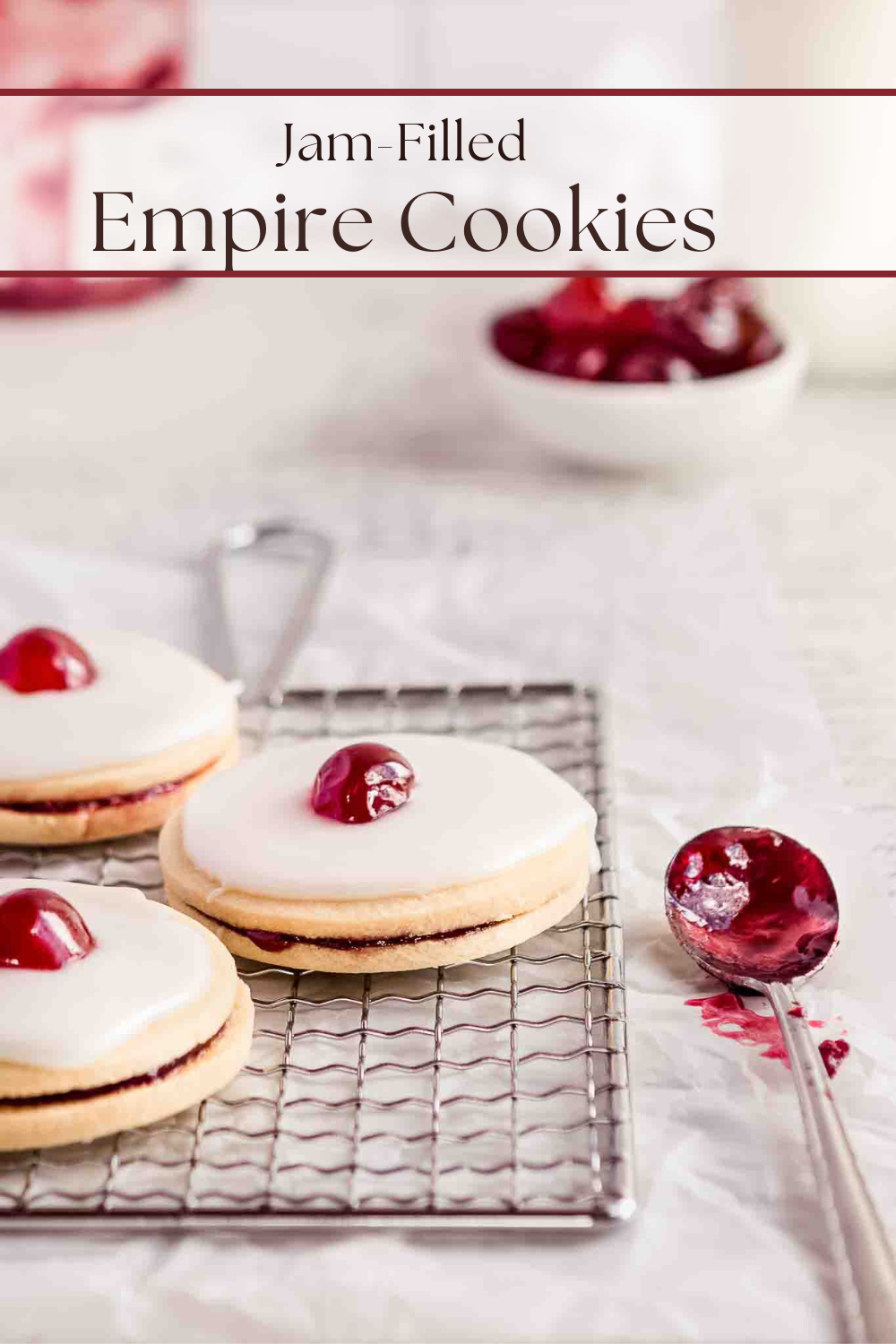 Empire Biscuits: Classic & Simple Scottish Shortbread Cookies - Apple ...