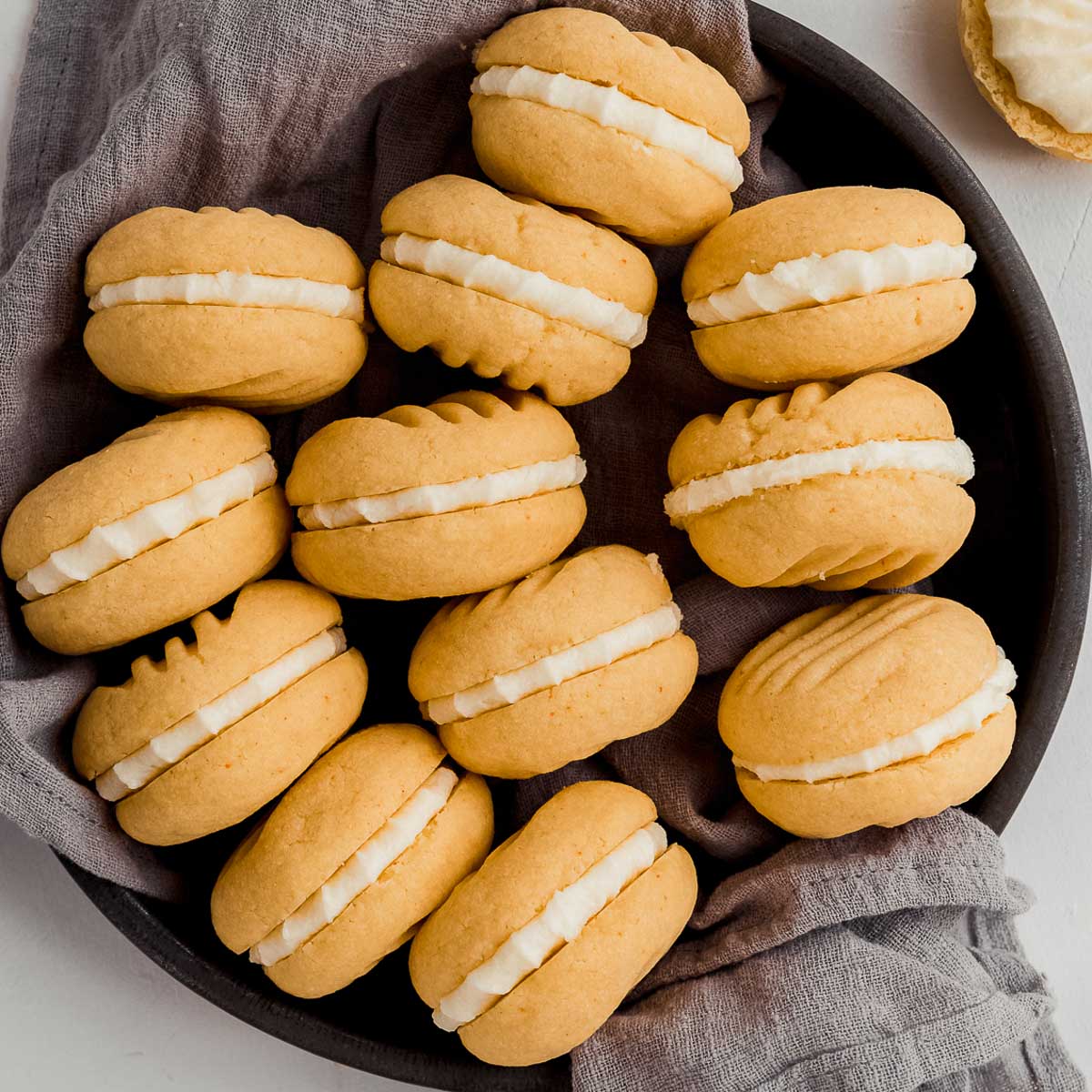 Easy Yo Yo Biscuits with Lemon Icing Filling - Apple Cake Annie