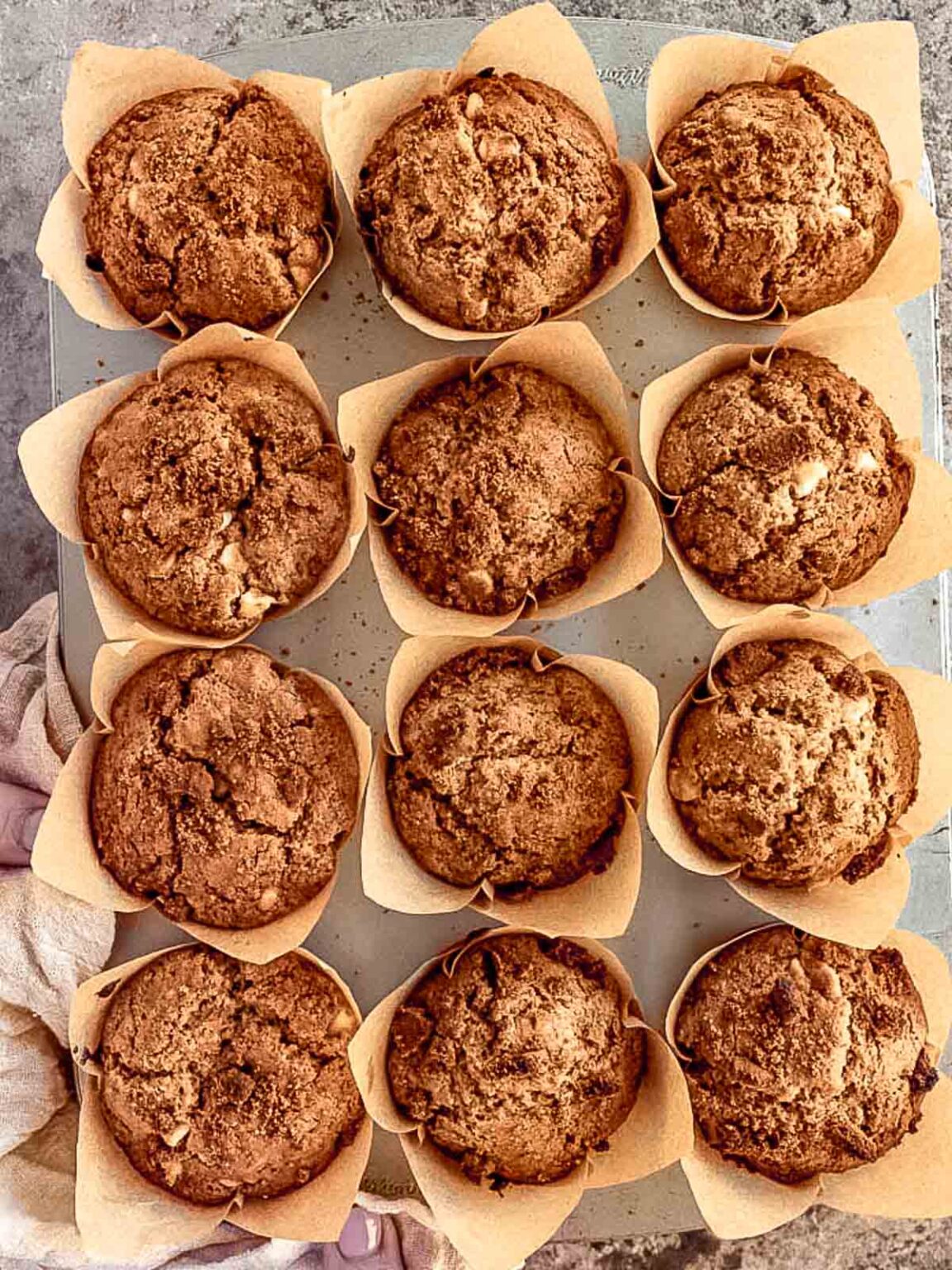 Biscoff Muffins with White Chocolate Chips -Simple 1 Bowl Muffins ...