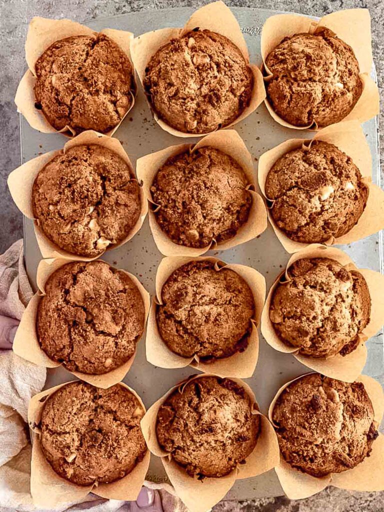 Biscoff Muffins with White Chocolate Chips -Simple 1 Bowl Muffins ...