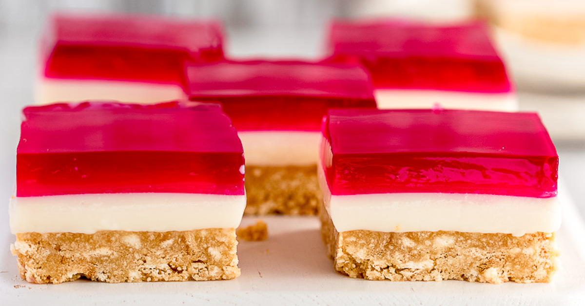 Easy No-Bake Jelly Slice Recipe - Apple Cake Annie