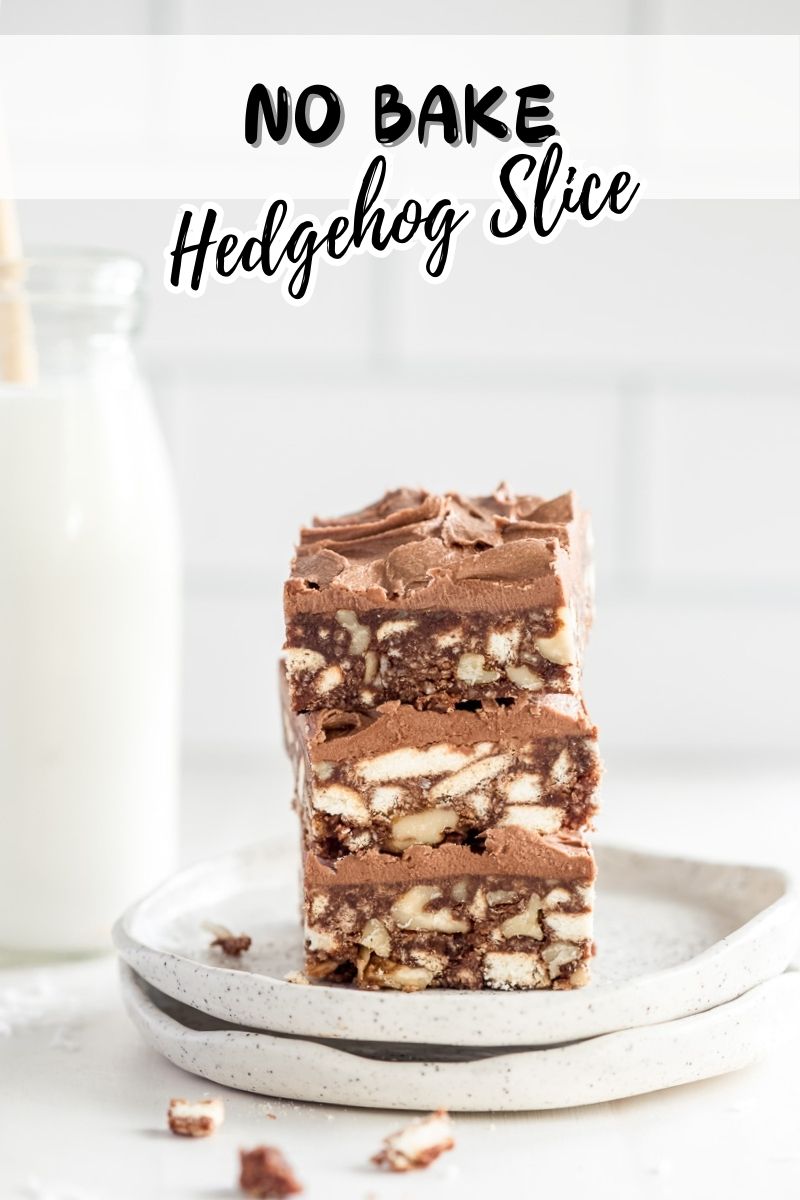 Classic No Bake Hedgehog Slice - Apple Cake Annie